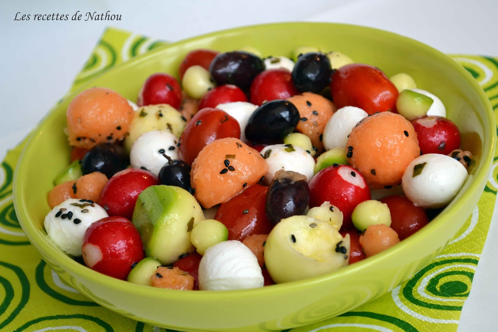 Ma cuisine au fil de mes idées...: Salade fraîcheur toute ronde