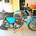 Foto Modifikasi Motor Honda CB Biru Laut Keren