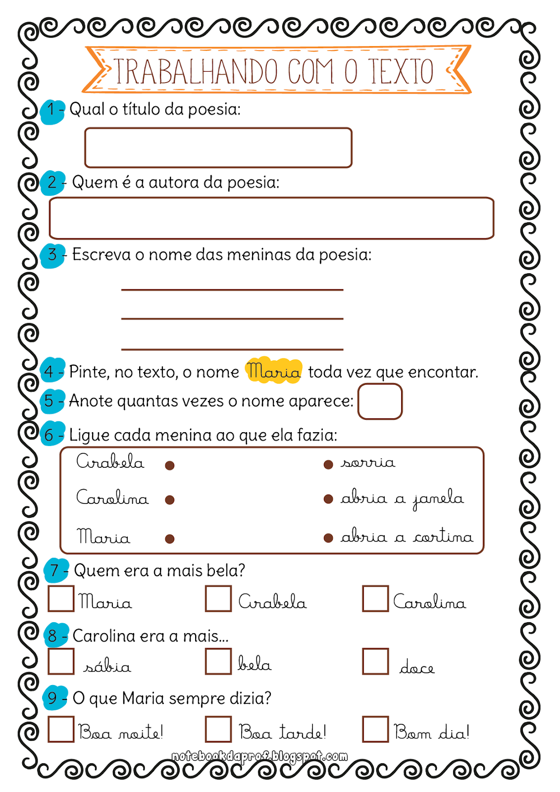 Trabalhando Com Poesia As Meninas 2 Preparei A Mesma Atividade Da Postagem Anterior Com A