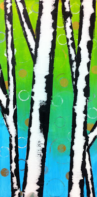 Angela Anderson Art Blog: Easy Birch Trees - Kid's Art Class