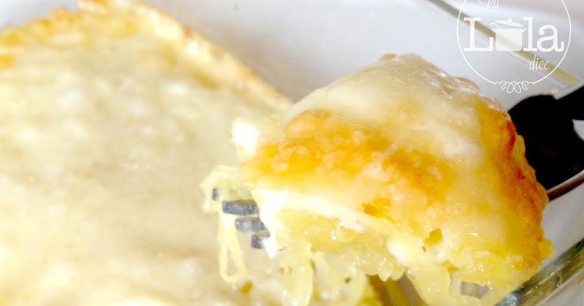 Spaghetti Squash / Calabaza espagueti al gratin | La Lola Dice