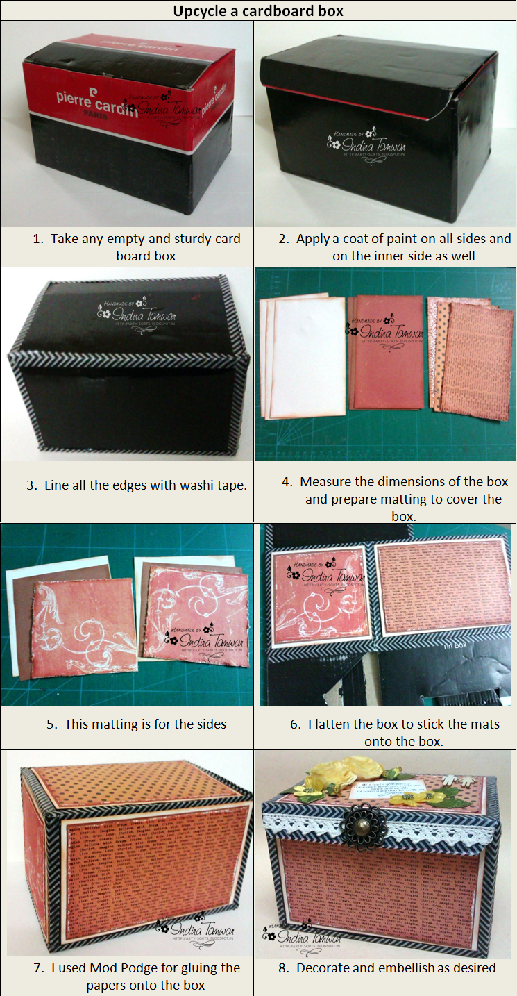 Arty Sorts: Upcycled Cardboard Box