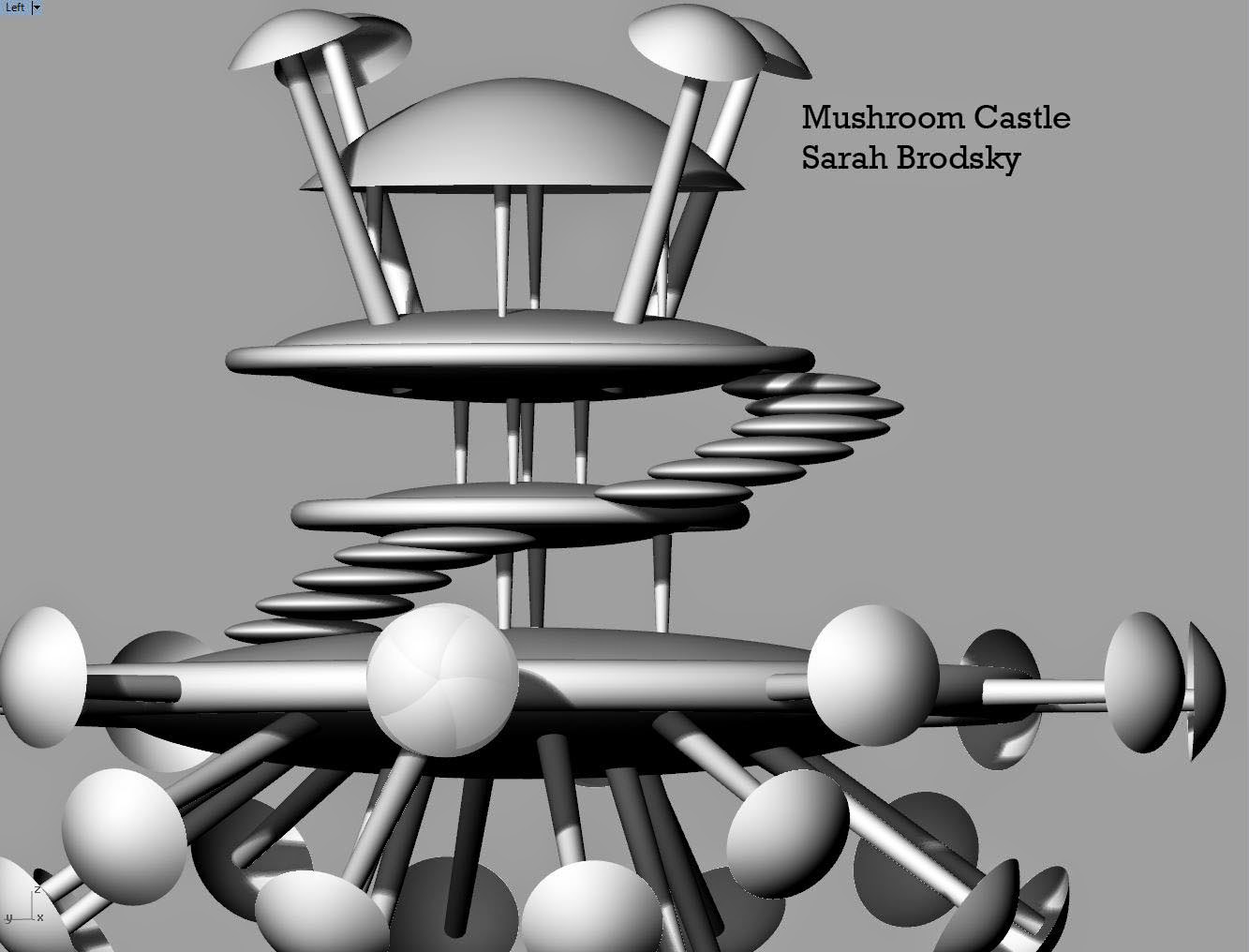 ELDS 205: Computer Aided Product Design: Sarah Brodsky: Week 1 Castle