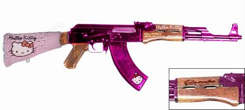 The Dude & Such: Hello Kitty AK47 Airsoft!