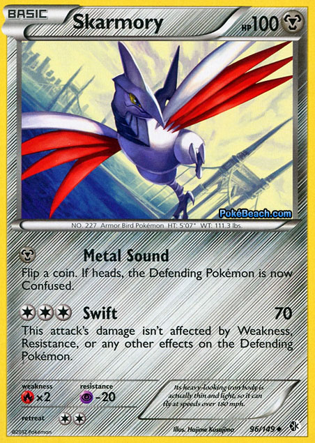 Skarmory #96/149 -- Boundaries Crossed Pokemon Card Review ...