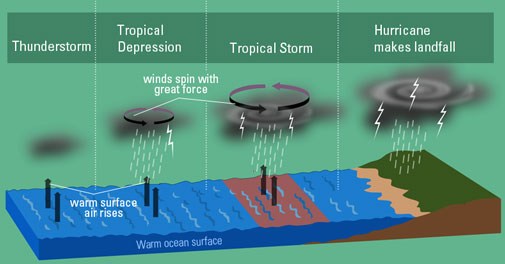Proses Terbentuknya Badai Siklon Hurricane