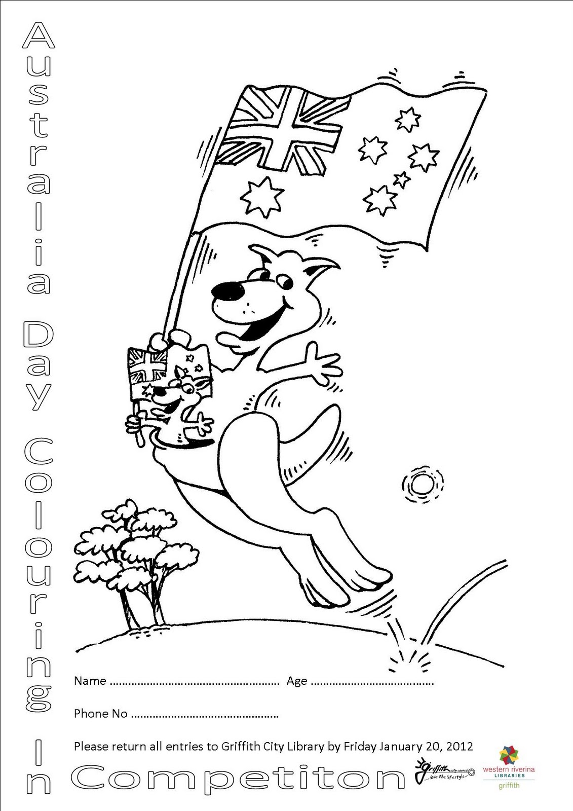 griffith library: Don't forget to enter our Australia Day Colouring-In ...