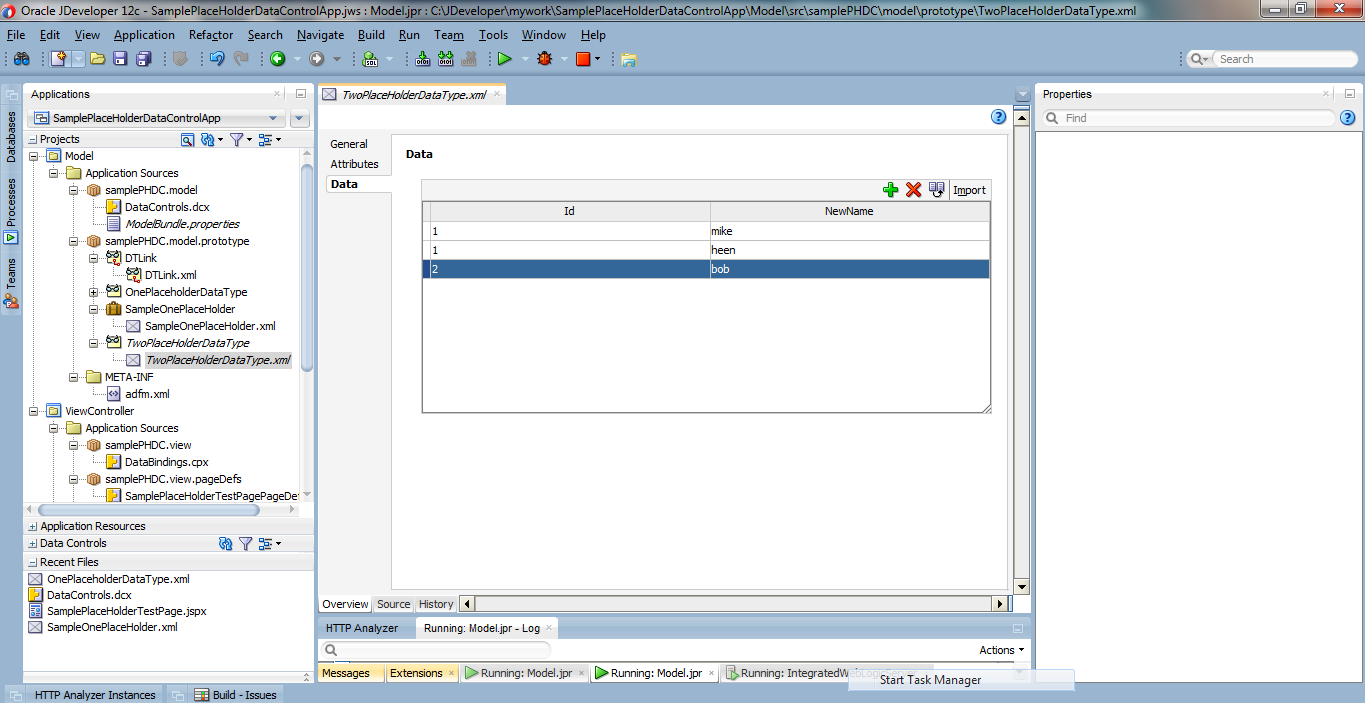 Work with Master Detail relation using PlaceHolder Data Control? ~ Oracle ADF 12c (Application ...