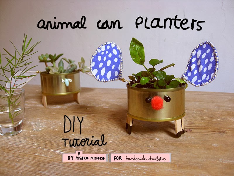 misako mimoko: DIY project: Recycled tuna cans planters tutorial