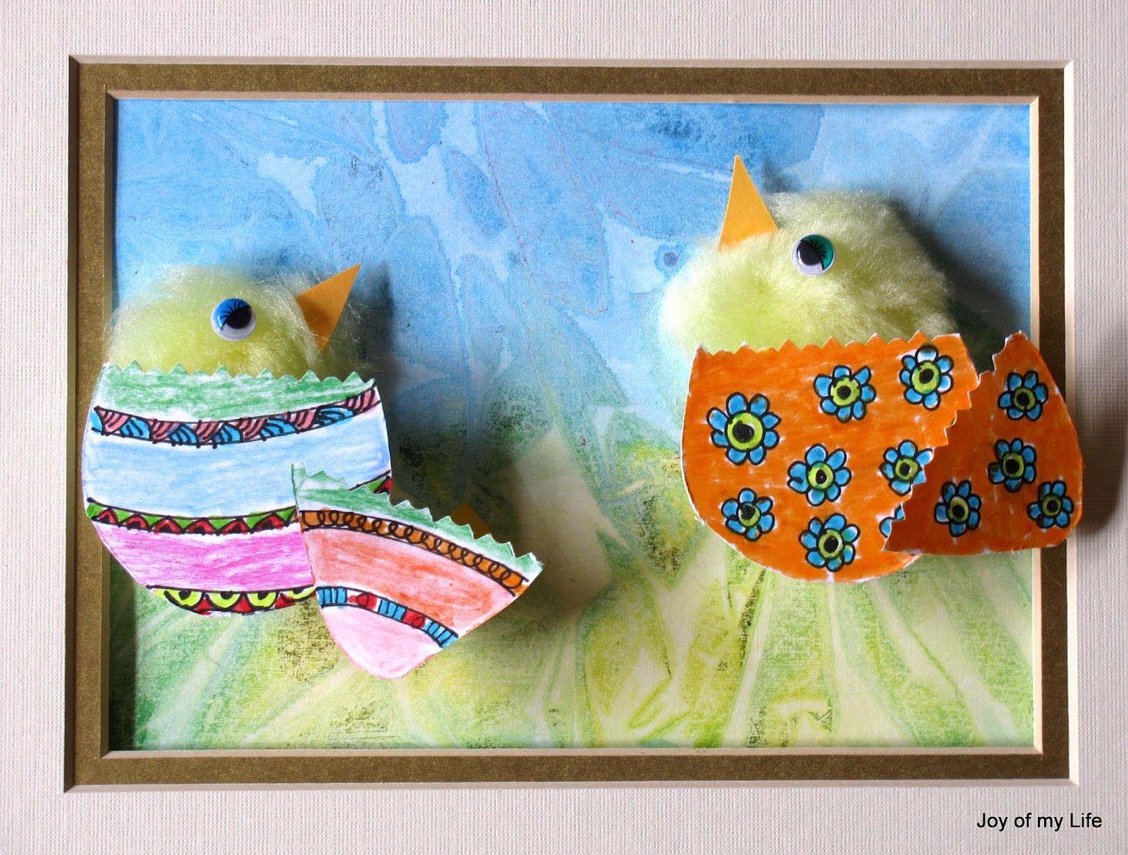 The Joy of My Life, and other things: Kids Art: Spring Chicks Collage