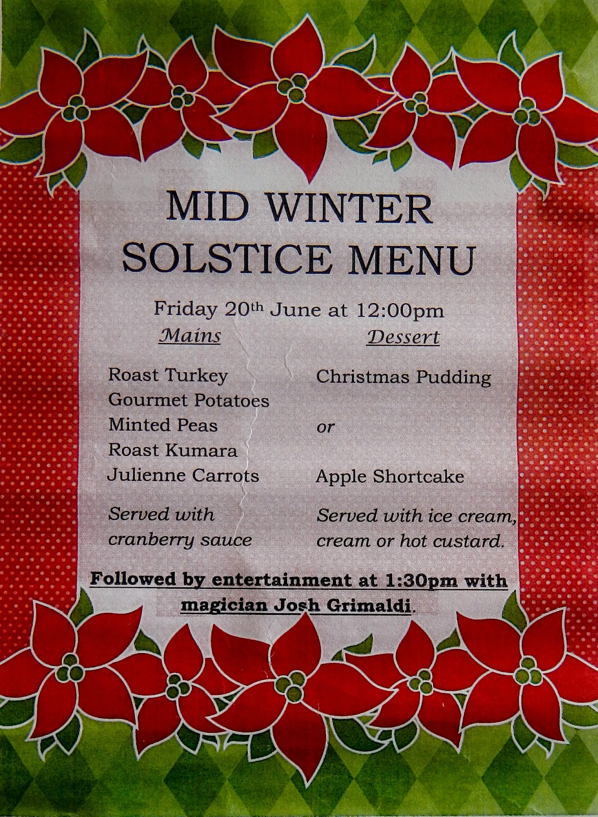 Licorice Allsorts: Mid Winter Solstice Dinner