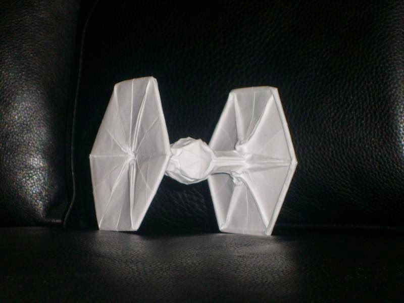 origami tie fighter ~ origami instructions art and craft ideas