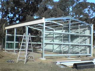 Steel structure shed design : Steel shed structures