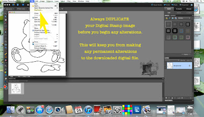 Eureka Stamps: Digital Stamp PSE10 Digital Coloring Tutorial