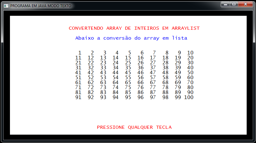 Samuel Lima - Programador C/C++/Java: Convertendo array de inteiros em arrayList