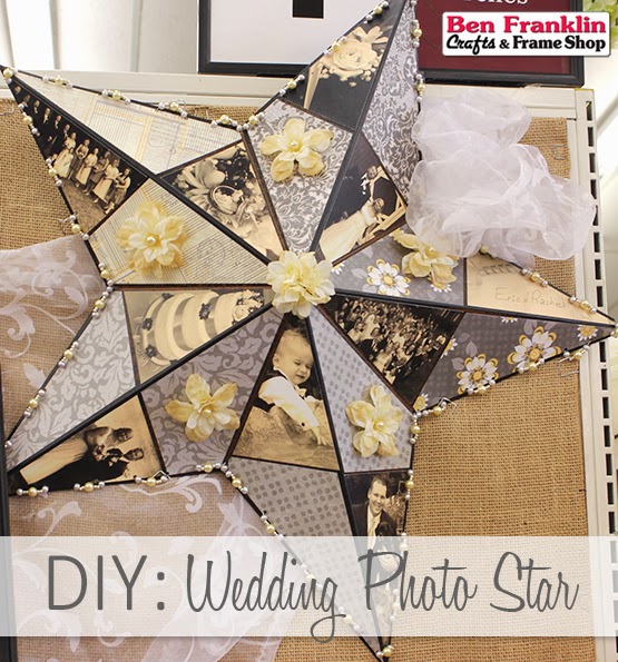 Ben Franklin Crafts and Frame Shop: DIY: Metal Star Photo Collage