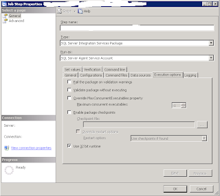 SQL Server: Running deployed SSIS package from SQL Server job generates ...