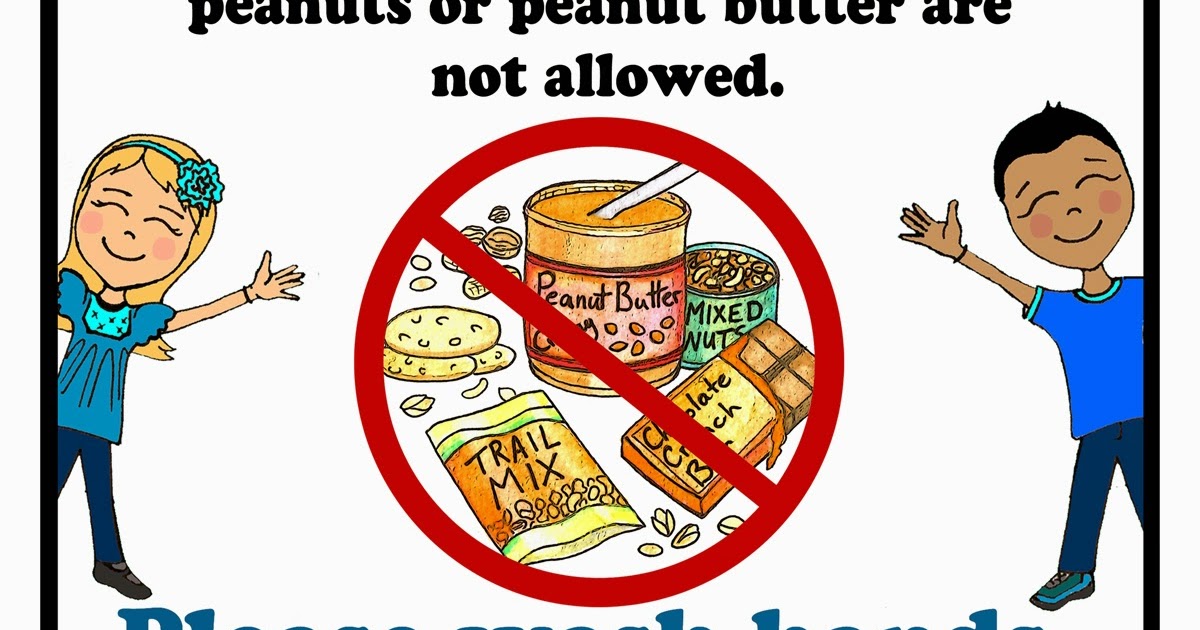 Thriving With Allergies: Peanut Free Classroom Poster