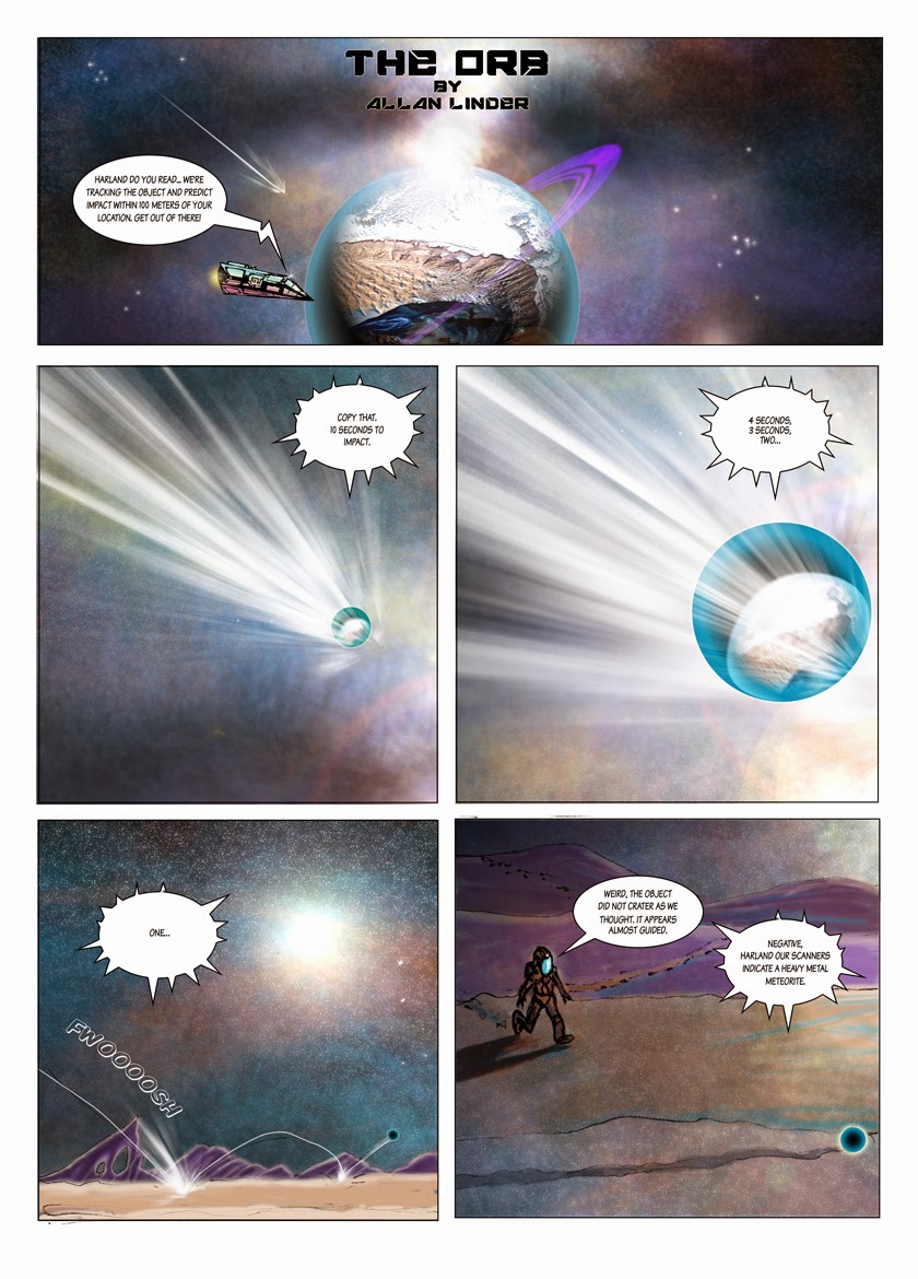 The Orb a two page short comic by Allan Linder ~ Prisoner Of The Mind