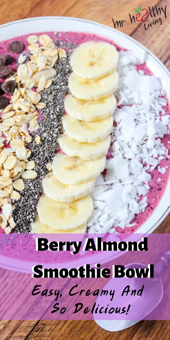 Berry Almond Smoothie Bowl - Easy, Creamy And So Delicious! - Word to ...