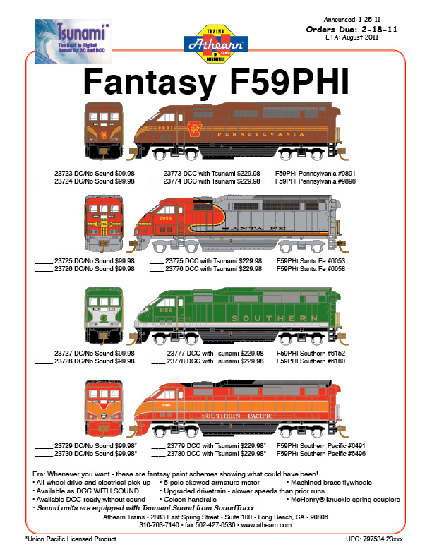 SFTRENS Ferromodelismo HO DCC: Locomotiva EMD F59PHI SANTA FE 6058 ...