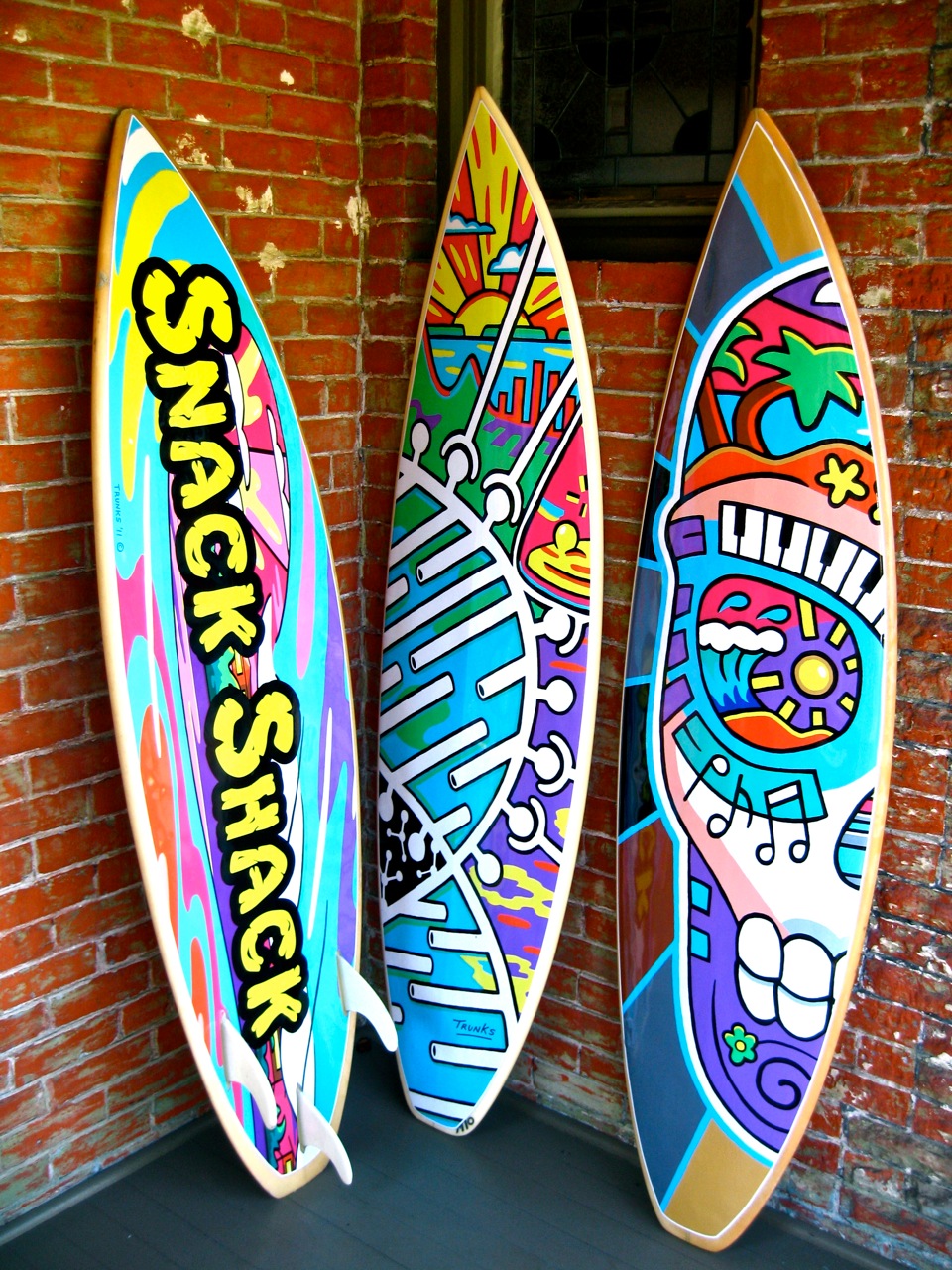 The Art of Chuck Trunks: New TRUNKS ART surfboard skins! Introducing ...