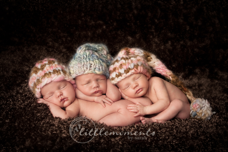 little moments by sarah: Cute x 3 | Newborn Triplet Photographer
