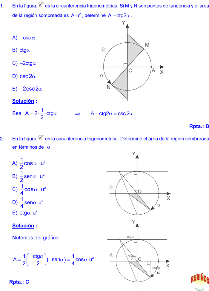 LINEA TANGENTE SECANTE COTANGENTE Y COSECANTE EN LA CIRCUNFERENCIA ...