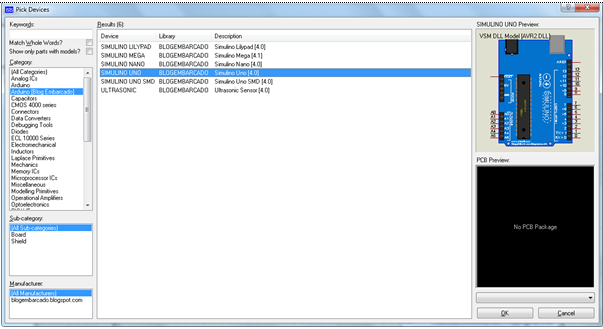 Simulasi Arduino Board dengan Proteus 8.7