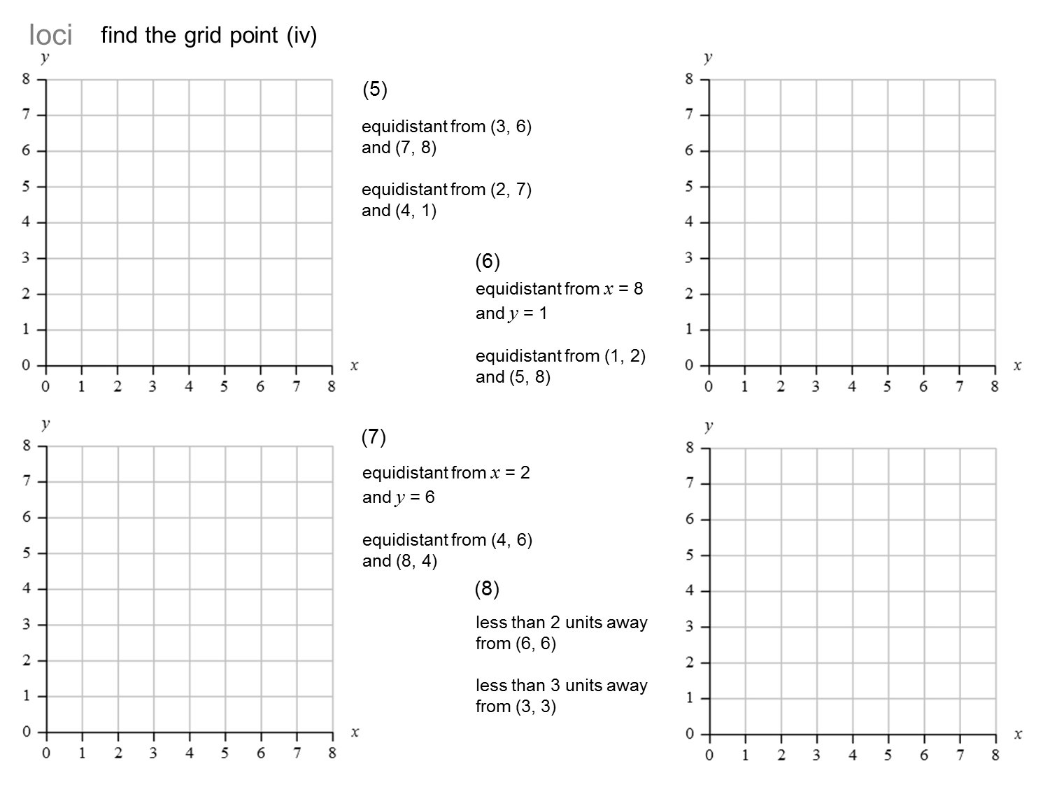 MEDIAN Don Steward mathematics teaching: grid loci