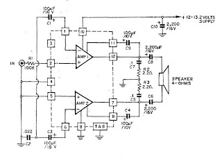 world technical: Bridge Amplifier Car audio By using HA1377