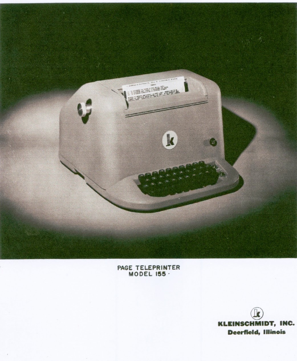 Taipei Signal Army: SCM Kleinschmidt: The Army's Teletype During The ...