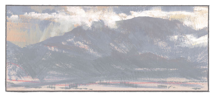 Nathan Fowkes Art: Mountainscape Sketch