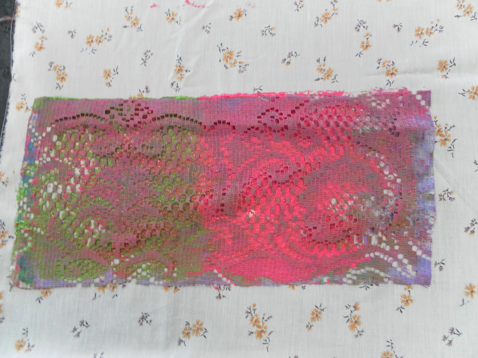 Genna*Dean's Art Blog: Step by step lace printing