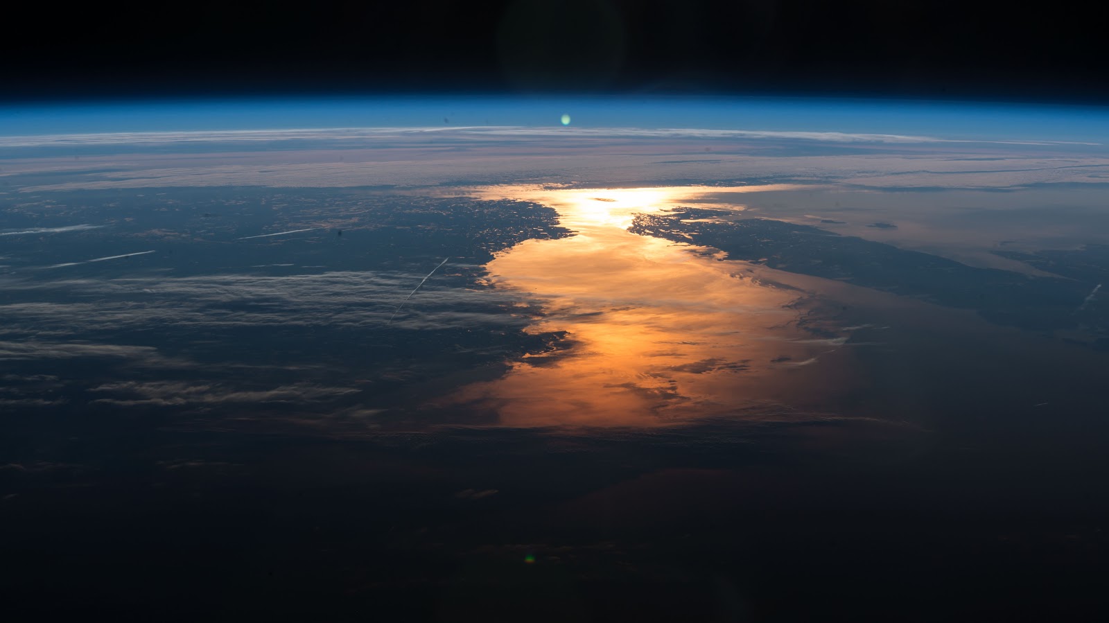 Friends of NASA: Sunglint on the Atlantic | International Space Station