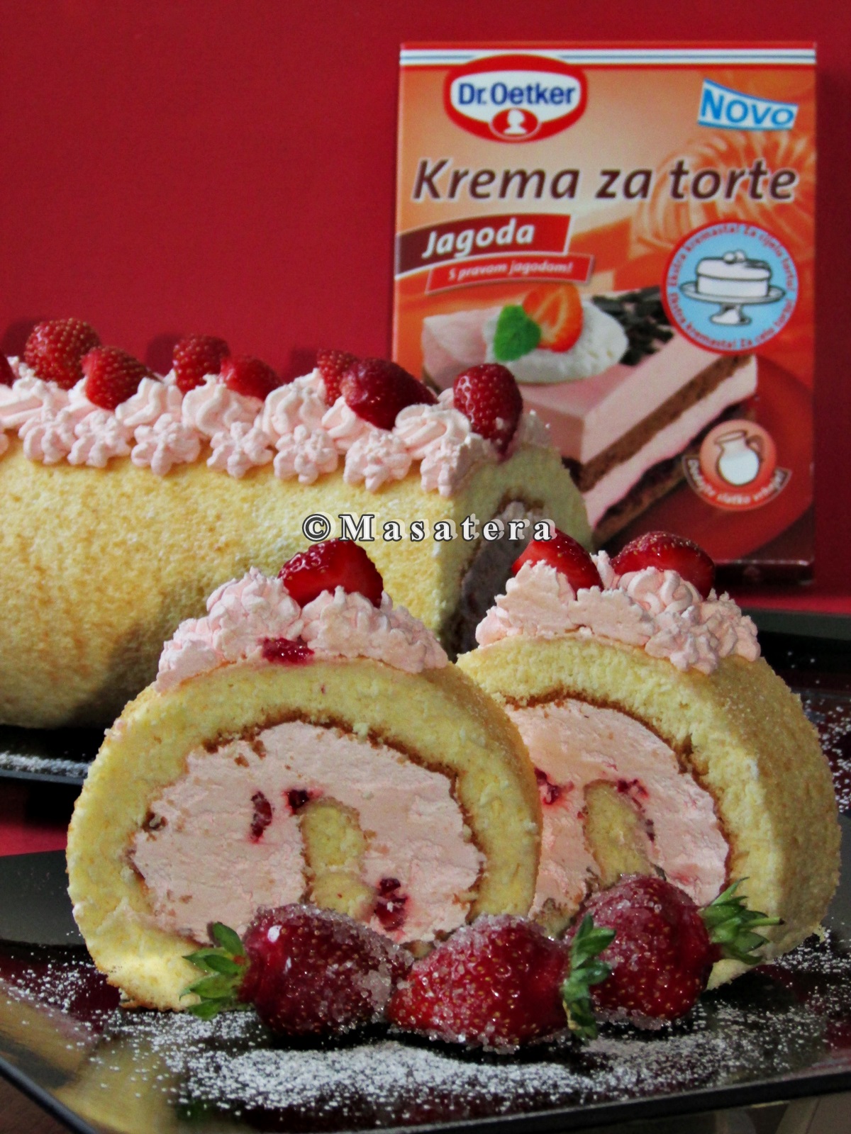 Recepti iz moje bilježnice: Rolada s kremom od jagoda