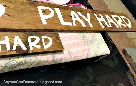 Anyone Can Decorate: Easy to Make - DIY Hand Painted Sign