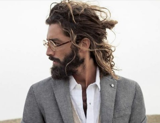 Konsep Modis Style Rambut Ikal Panjang Pria