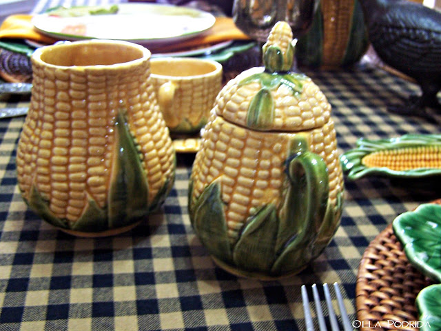 Olla-Podrida: Crow & Corn Tablescape