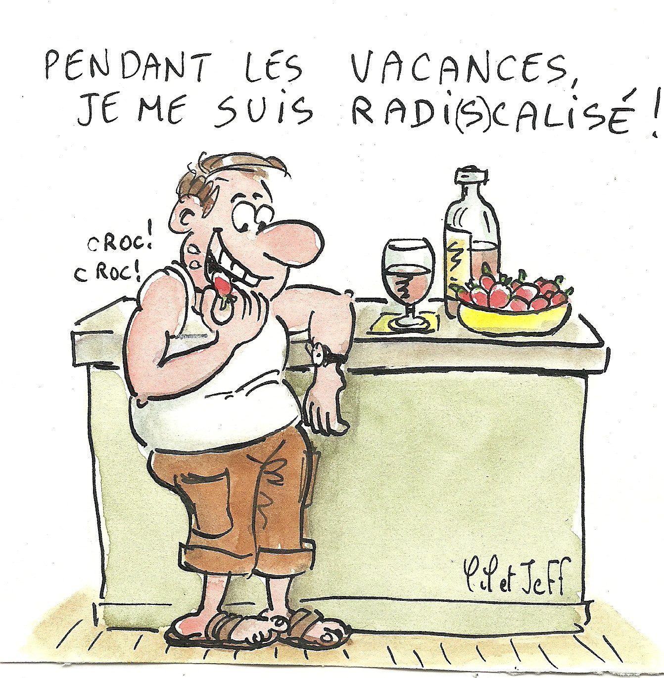 image drole retour de vacances