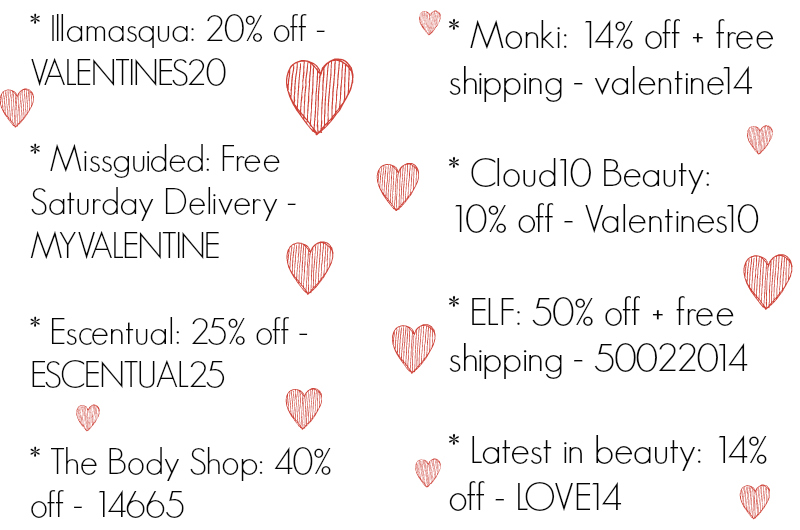 Valentines Day Codes and Offers! • Of Beauty And Nothingness By Heather ...