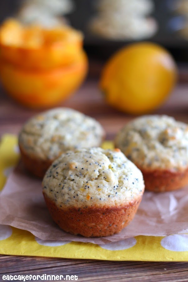 Eat Cake For Dinner: Sunrise Poppy Seed Muffins with Orange Glaze