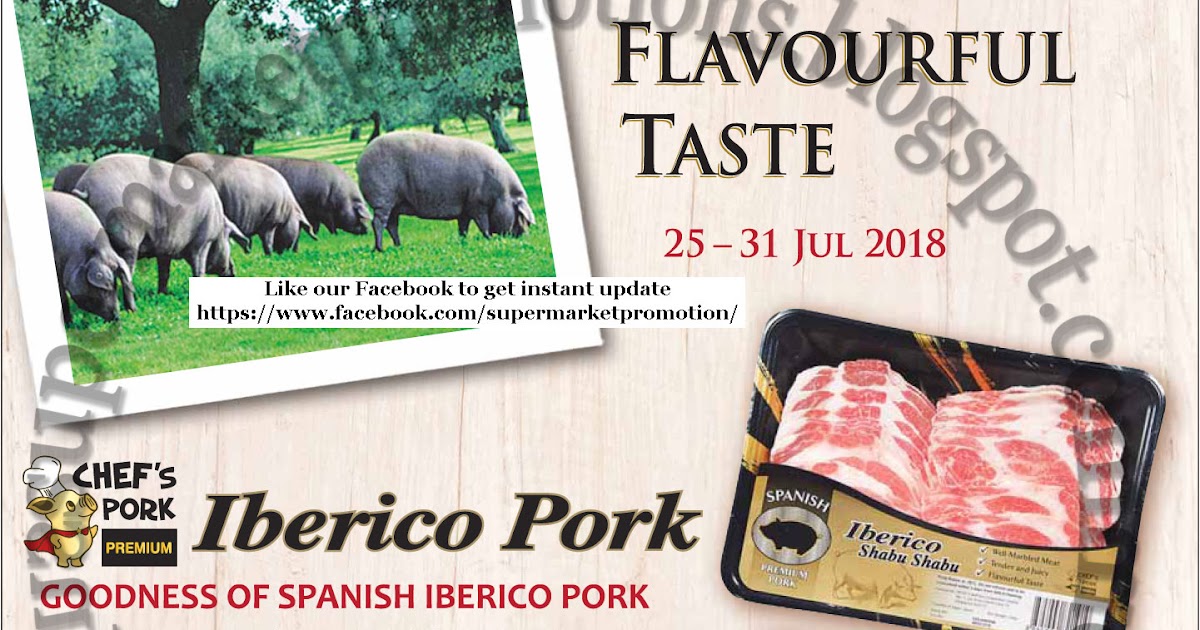 NTUC FairPrice Iberico Pork Promotion 25 - 31 July 2018 ~ Supermarket ...