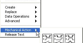 Mechanical Action of a Boolean Object