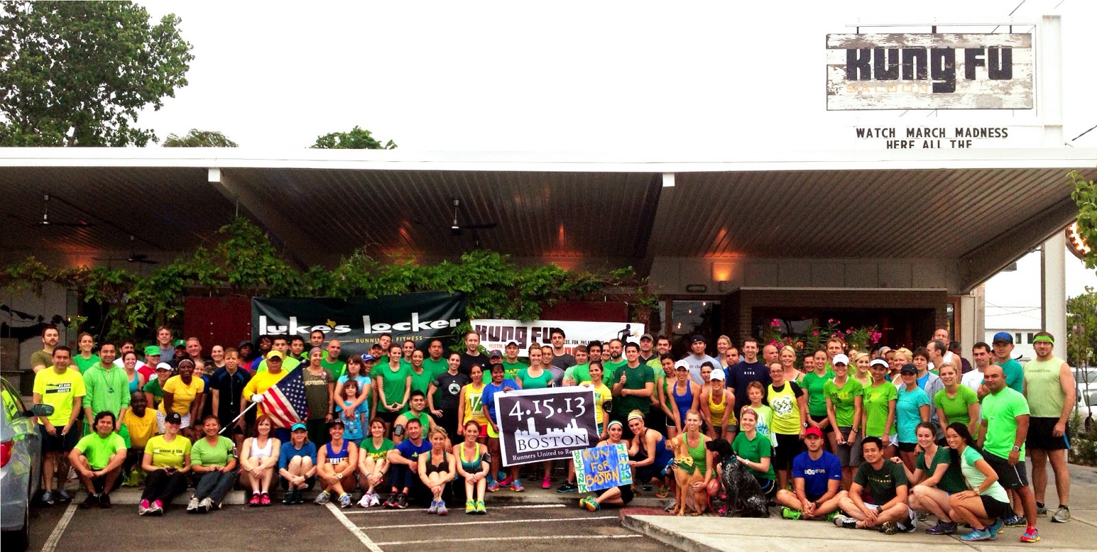 Hungry Sandy: Day 17: Kung Fu Running Club supports #runforboston