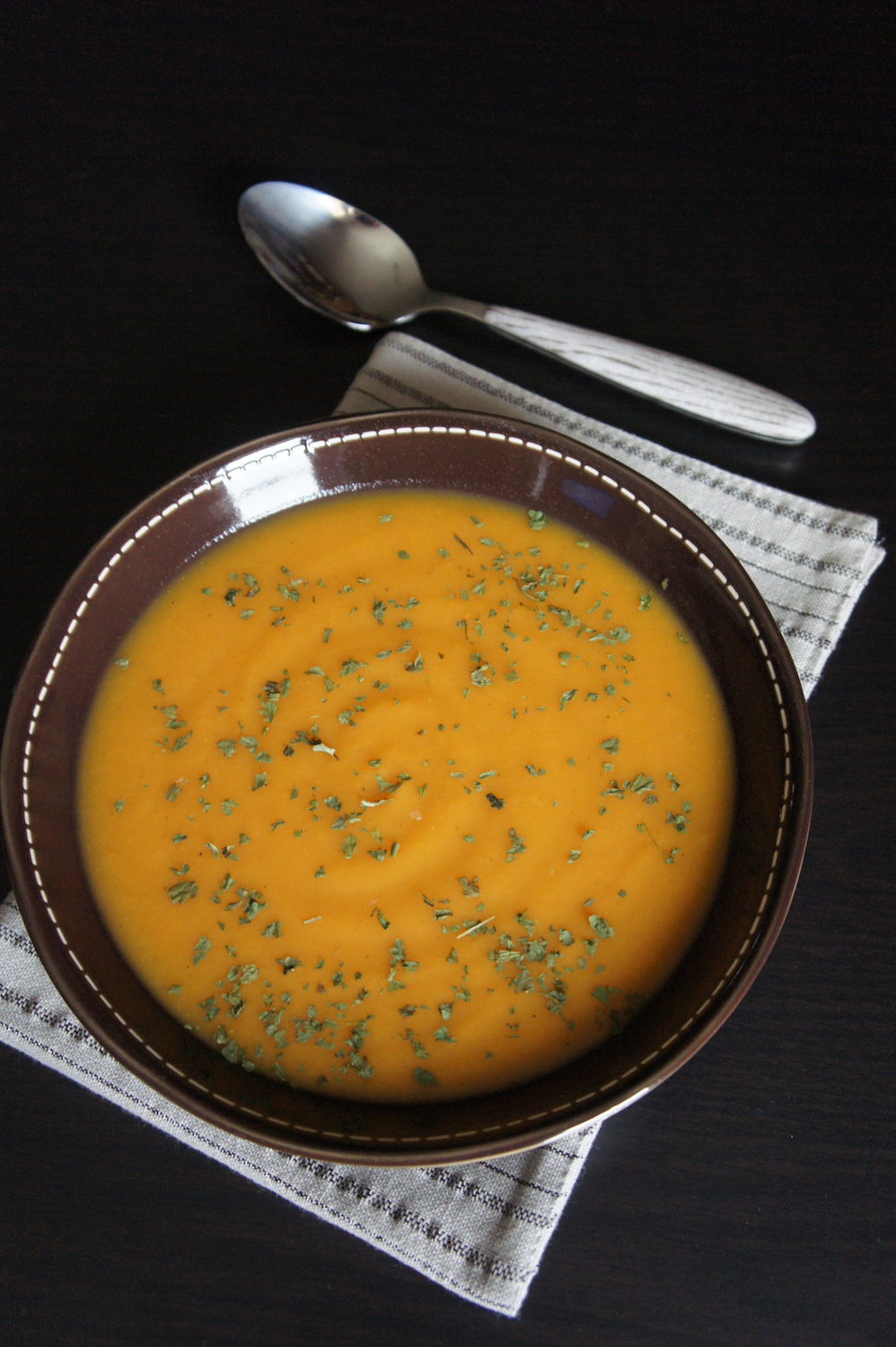Soupe de carottes aux épices