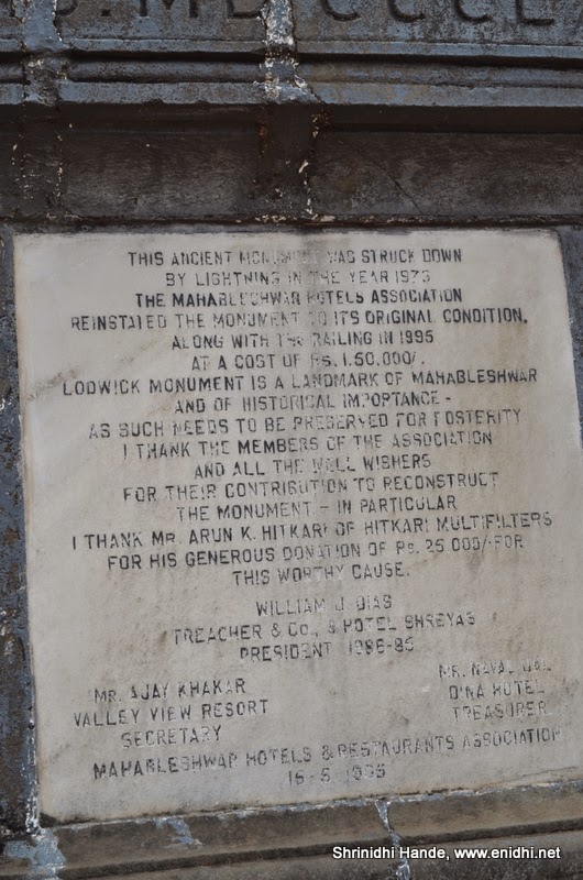 General Peter Lodwick Memorial Point, Mahabaleshwar - eNidhi India ...