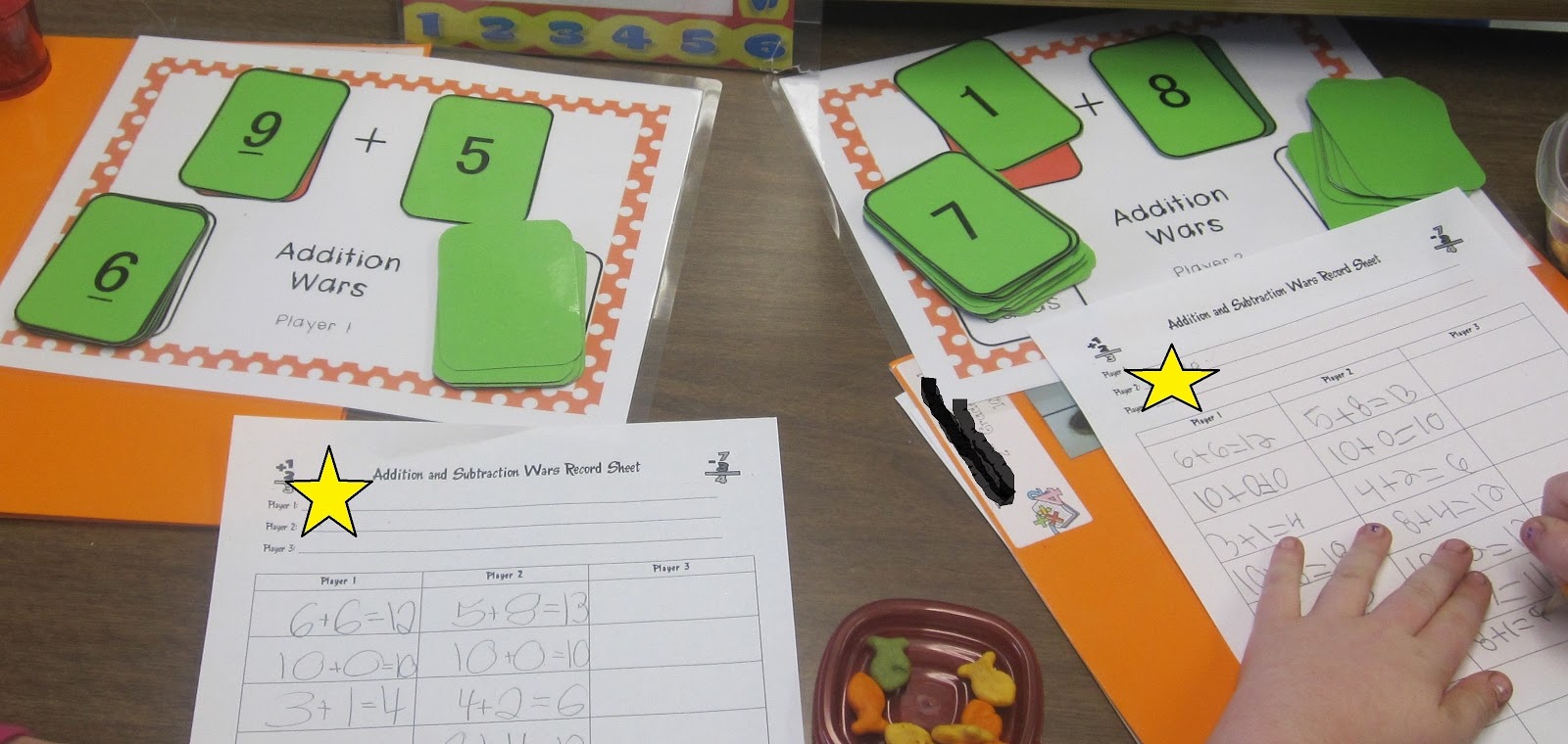 Polka Dot Palace: Addition & Subtraction Wars: Manic Monday @ Classroom ...
