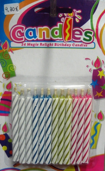 Loja de Festas: Velas mágicas