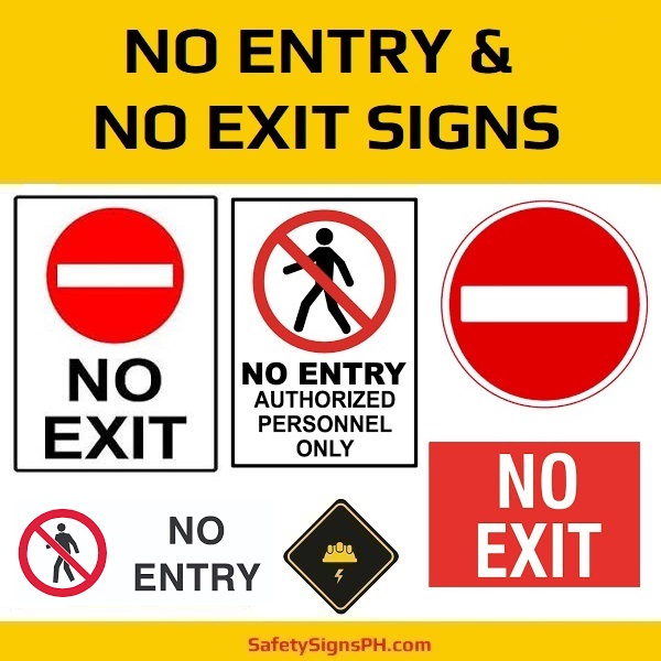 Prohibition Safety Signs - SafetySignsPH.com Philippines